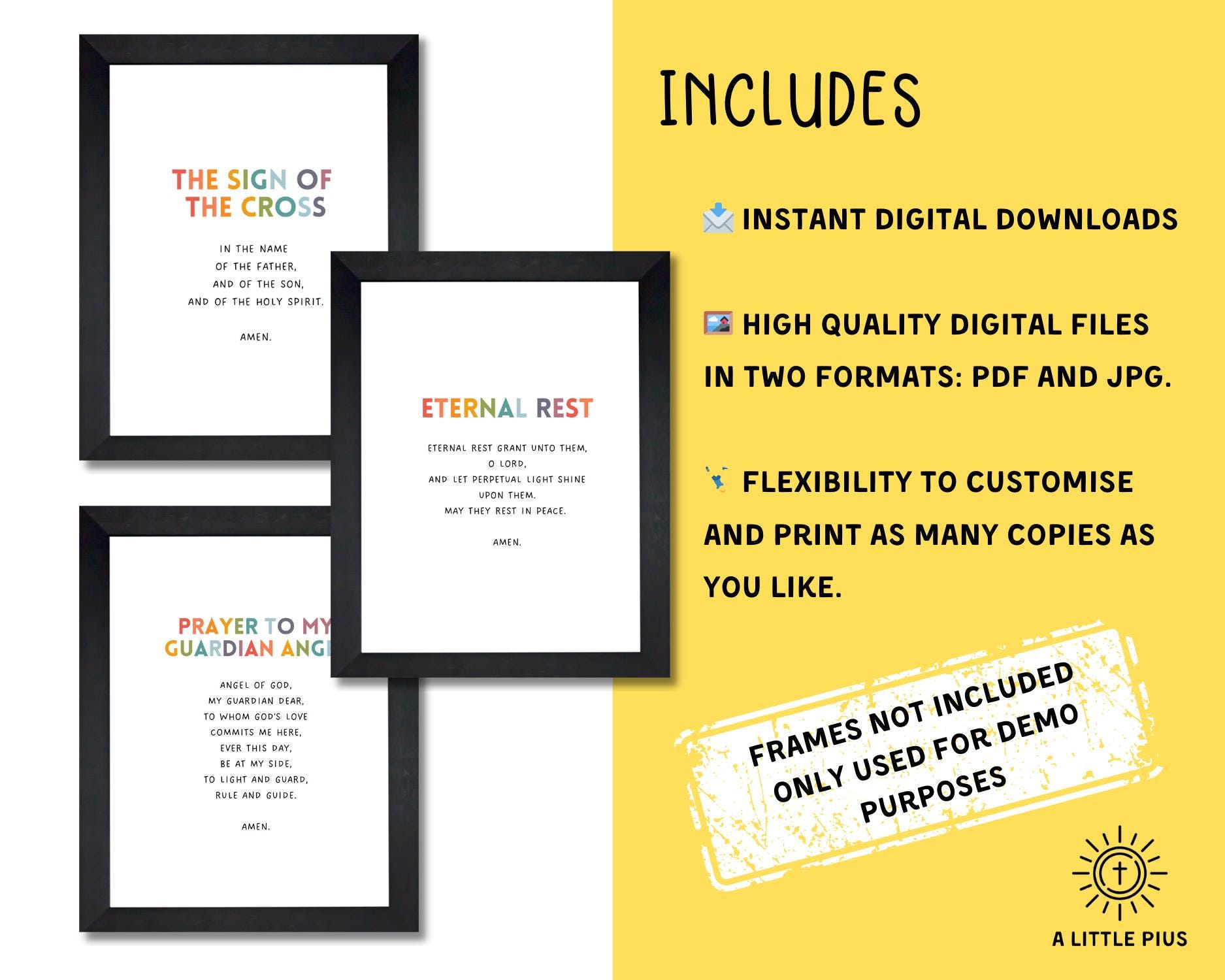 Catholic Prayer Posters Printable | PDF Digital Download | Prayer ...