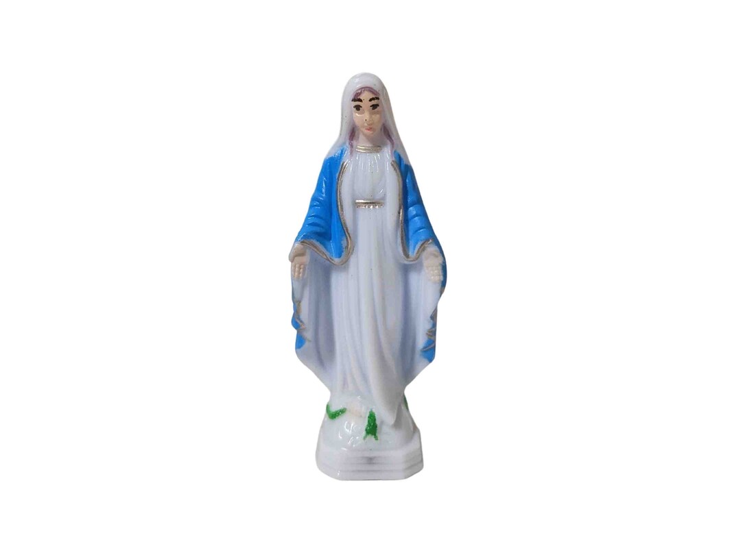 Our Lady of Grace the Blessed Virgin Mary Miniature Plastic Statue ...