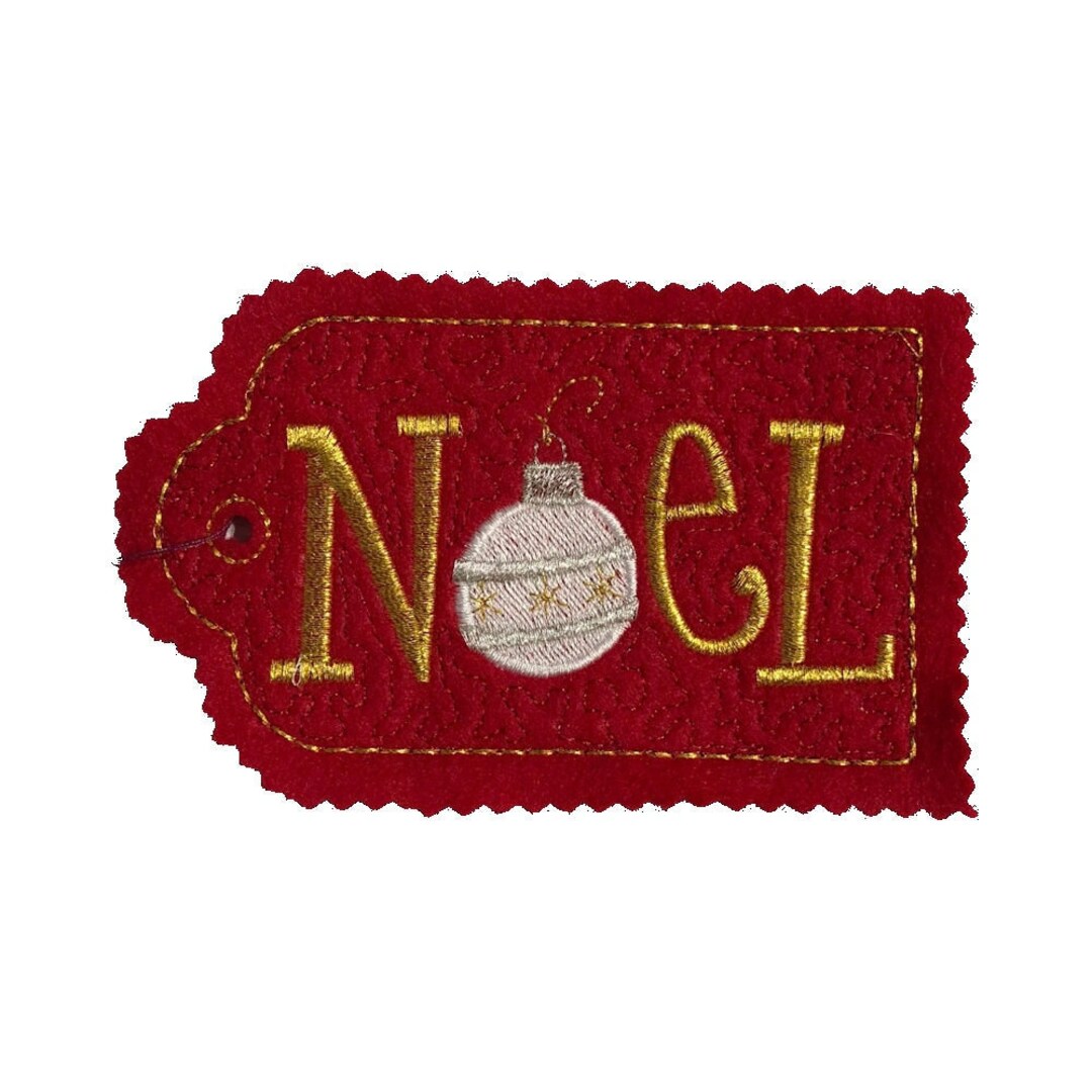 Fancy Felt Gift Tag - Noel - Etsy