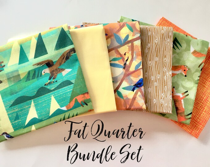 Forest Animal Fat Quarters | Woodland Fat Quarters | Fox Fabric ...