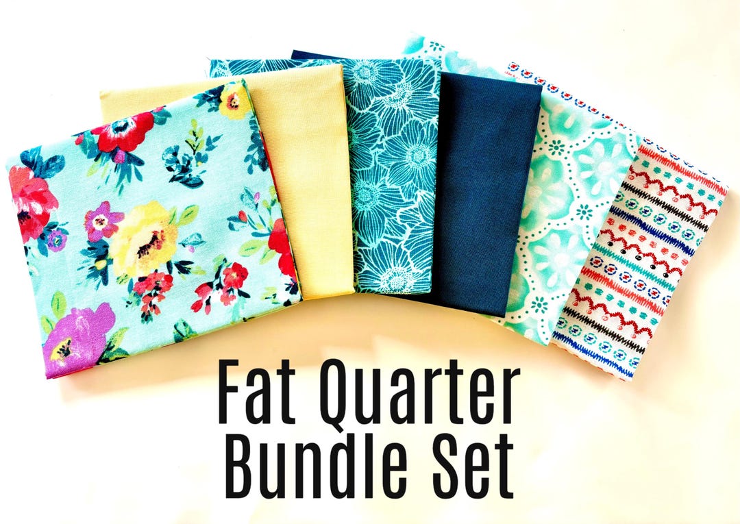 Floral Fat Quarters Blue Floral Fat Quarters Blue Fat Quarters Abstract ...