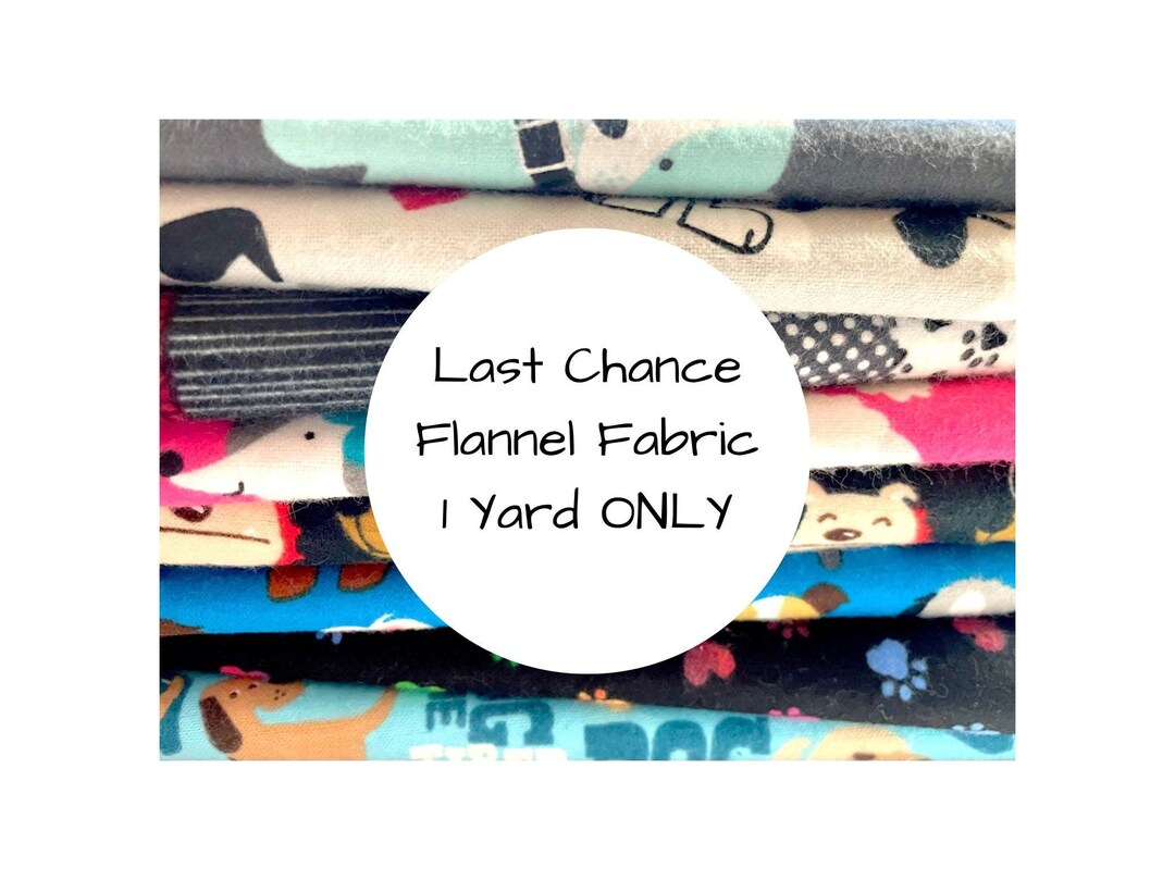 Dog Flannel Fabric | Pet Flannel Fabric | Puppy Flannel | Cute Dog ...