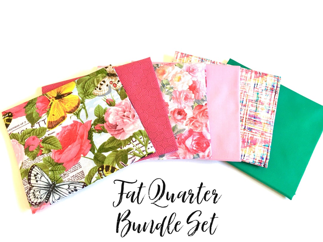 Butterfly & Floral Fat Quarters Floral Fat Quarters Pink Fat Quarters ...