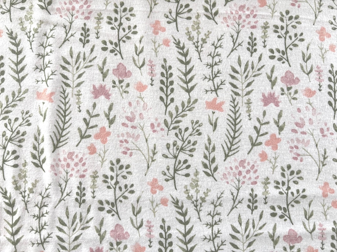 Floral Flannel Fabric: Super Snuggle 100% Cotton, Sold by the Yard - Etsy