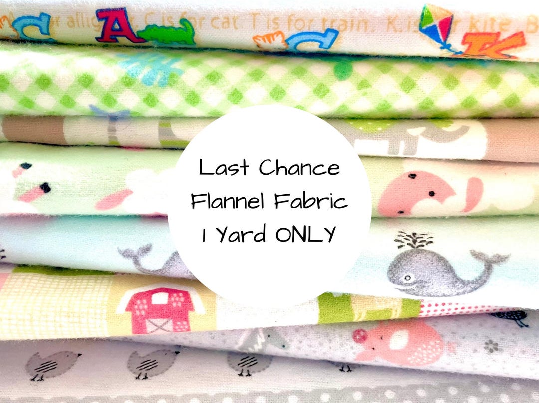 Flannel Fabric | Nursery Flannel | Sheep Flannel | Train Flannel ...