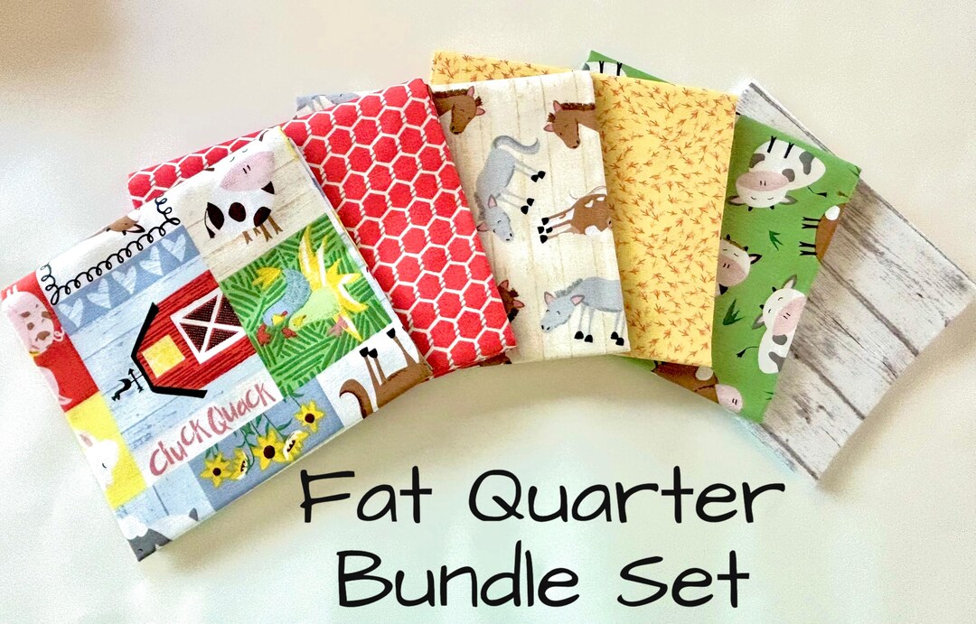 Farm Animal Fat Quarters | Lamb Fabric | Lamb Fat Quarters | Country ...