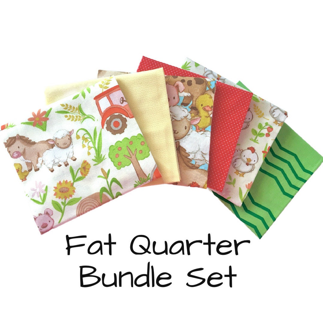 Farm Animal Fat Quarters | Lamb Fabric | Lamb Fat Quarters | Country ...