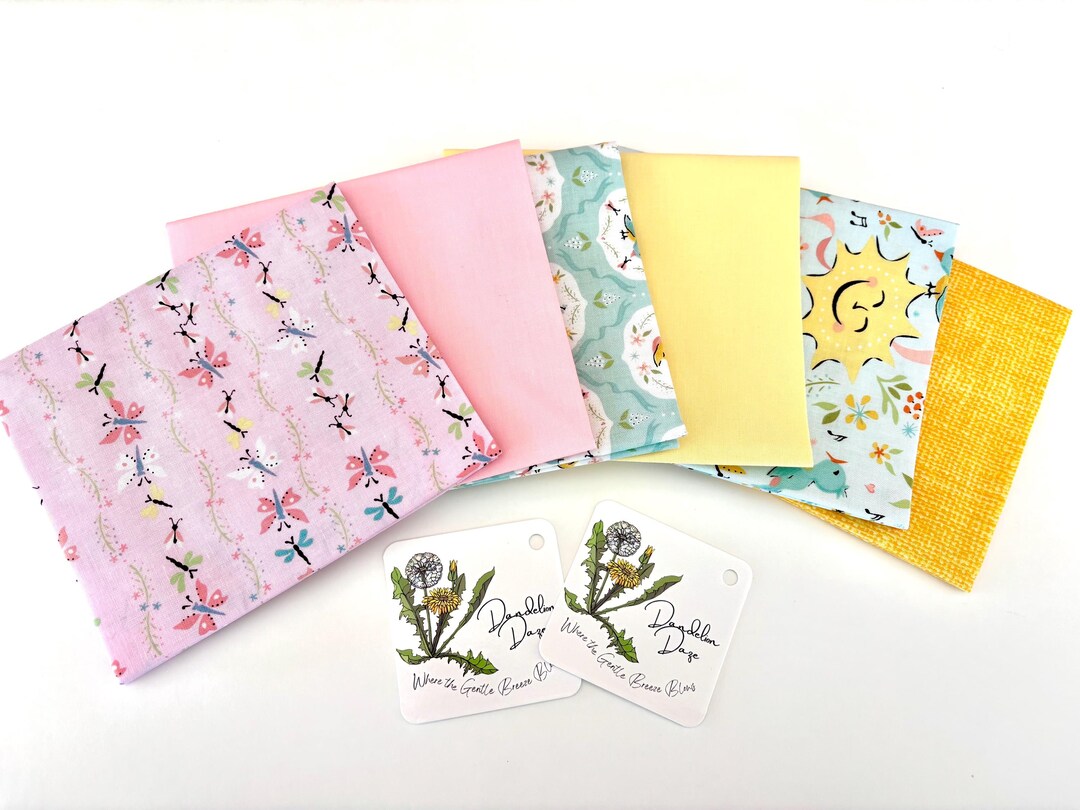 Pink Floral Fat Quarters | Spring Fat Quarters | Happy Sun Fat Quarters ...