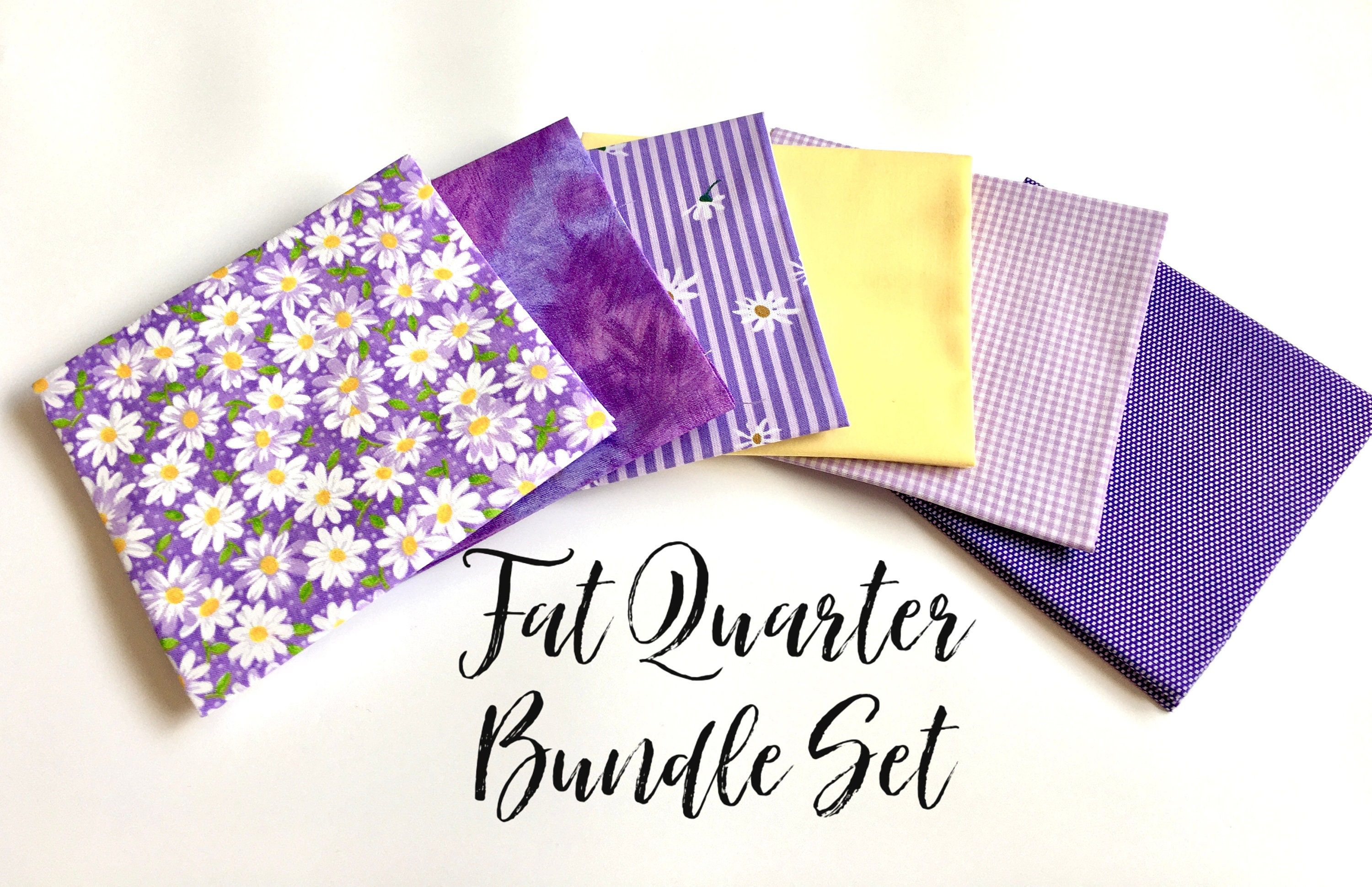 Daisy Fat Quarters Purple Fabric Cotton Fabric Craft - Etsy