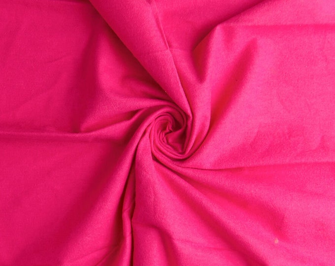 Flannel Fabric | Hot Pink Flannel Fabric | Pink Fabric | 100% Cotton ...