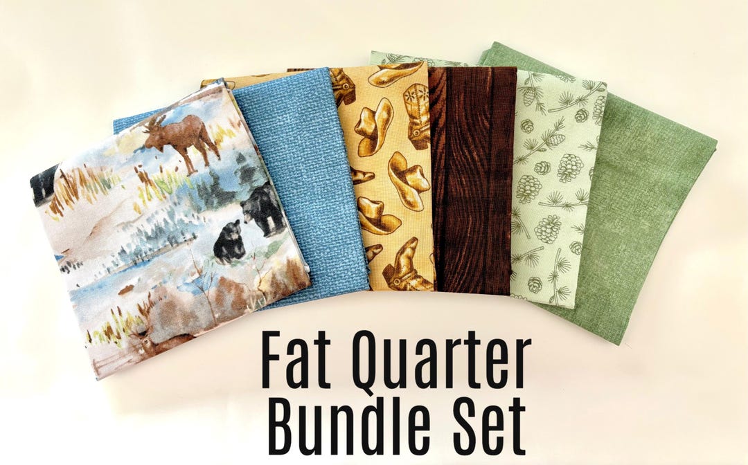 Wilderness Fat Quarters Cowboy Hat Fat Quarters Bear Fabric Elk Hunting ...