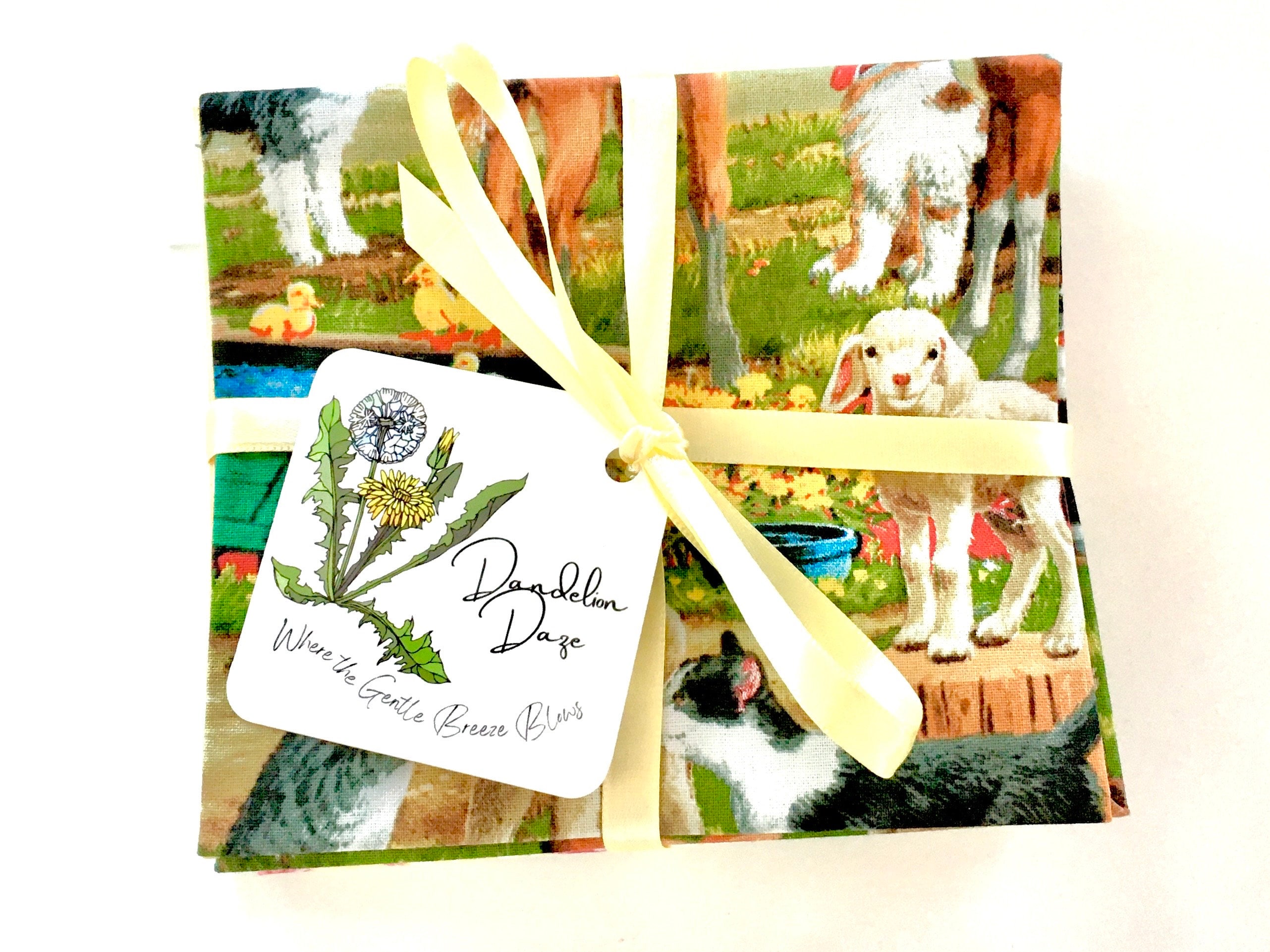 Farm Animal Fat Quarters Lamb Fabric Lamb Fat Quarters Country Fabric ...