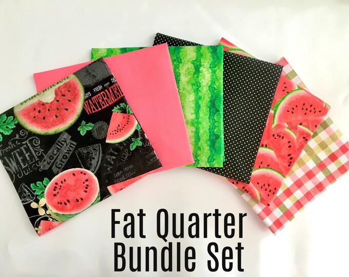 Watermellon Fat Quarters | Fruit Fat Quarters | Watermellon Fabric ...