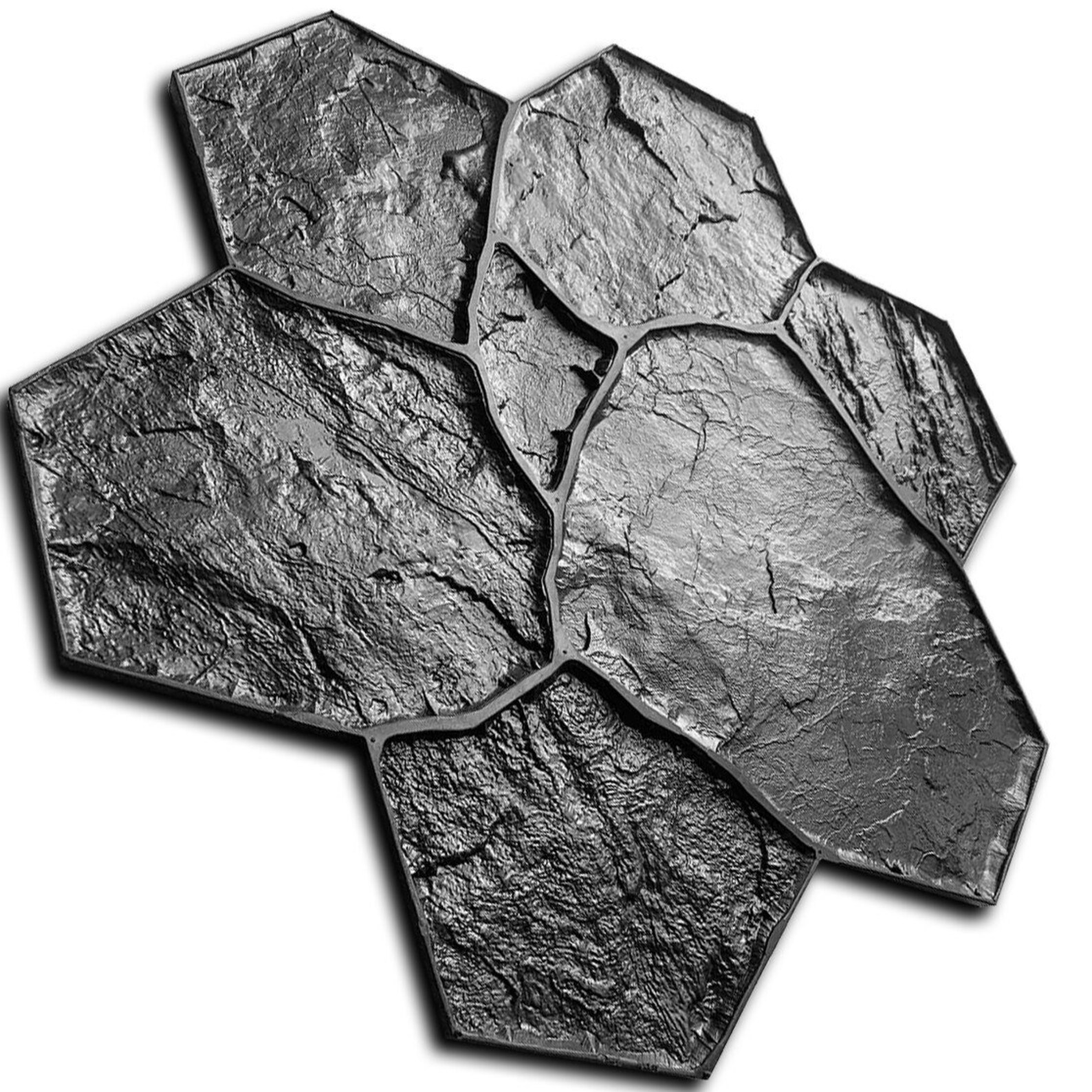 Rubber Stamp for Imprints on Concrete big Flower 2. 3D Paving Stone ...