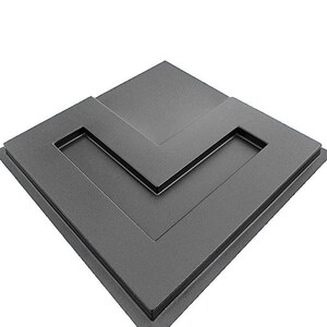 Set 2 Molds Plastic Mold for Wall 3D Panel for Plaster gypsum or ...