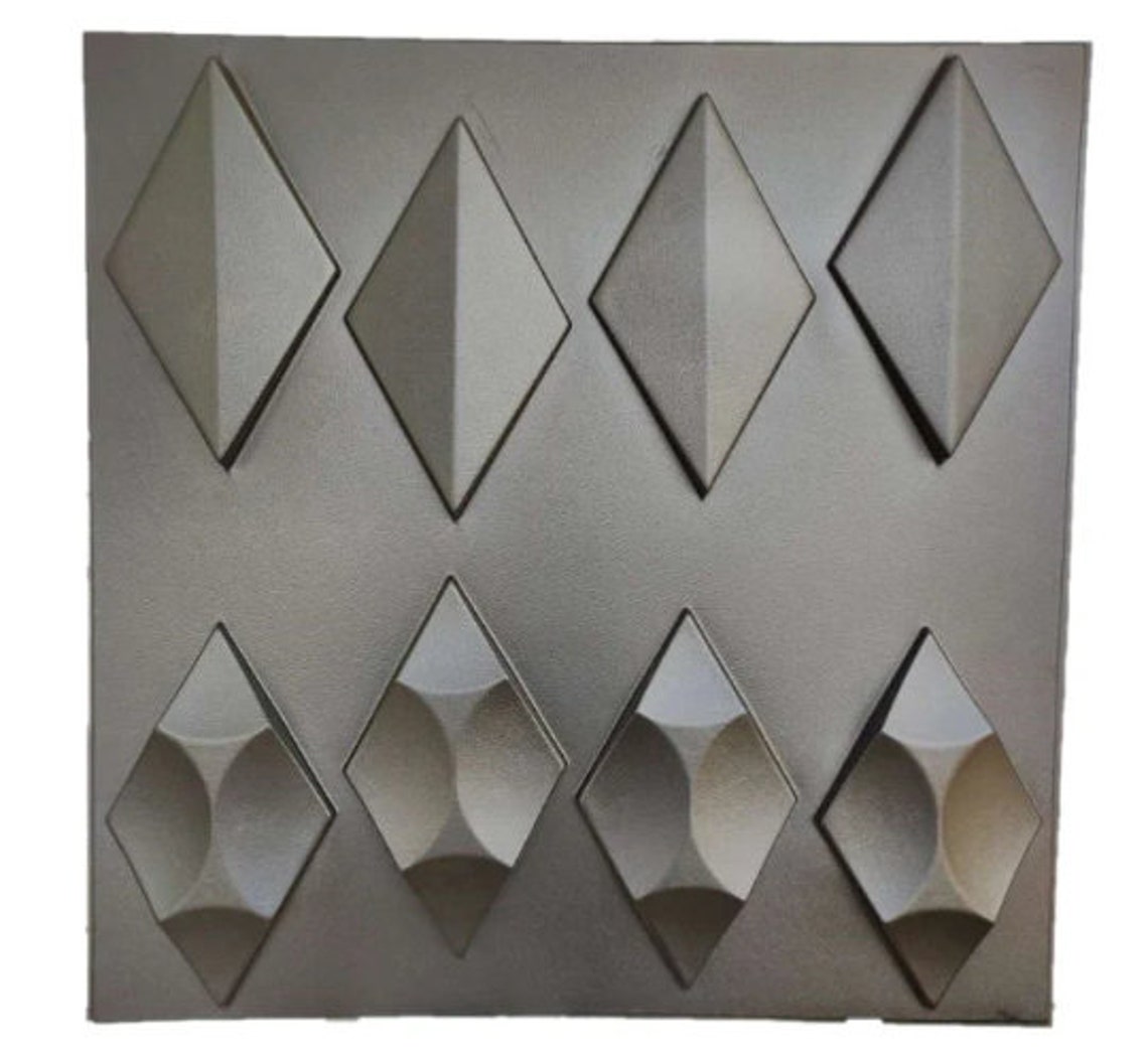Convex Plastic Mold for Wall 3D Panel for Plaster gypsum or Concrete ...