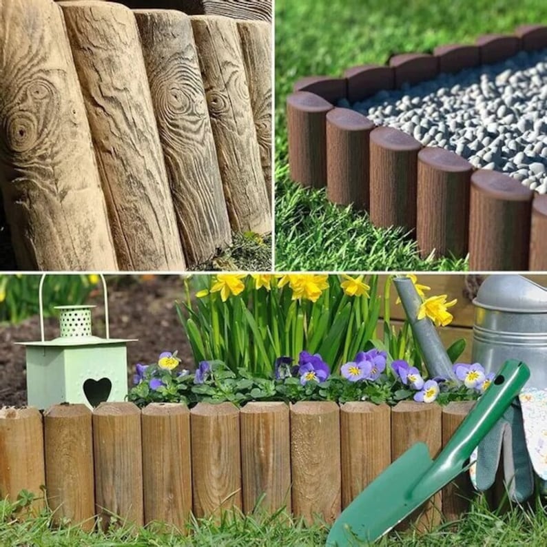 Mold Garden Lawn Edge DIY Garden Fence Concrete Cement Fencing, Plant ...