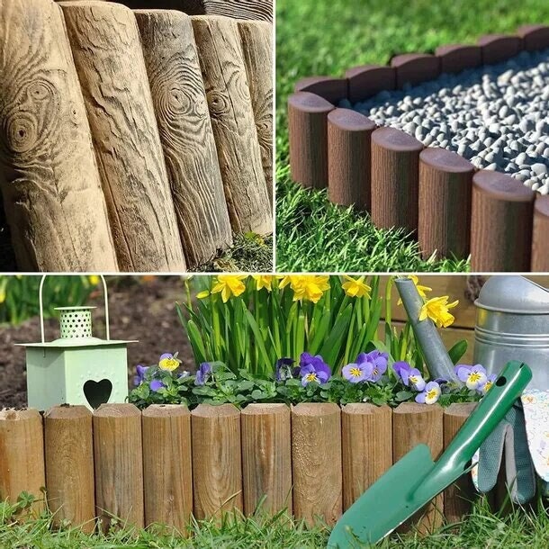 Mold Garden Lawn Edge DIY Garden Fence Concrete Cement Fencing, Plant ...