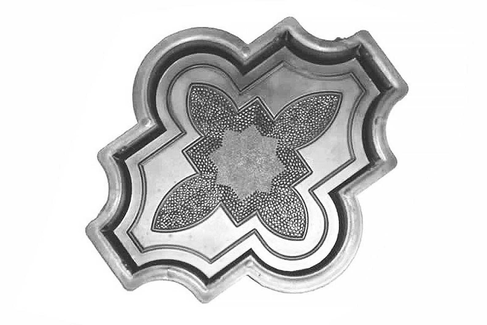 Patterned Clover Plastic Mold for Concrete Paving Slabs, Stone Pattern ...