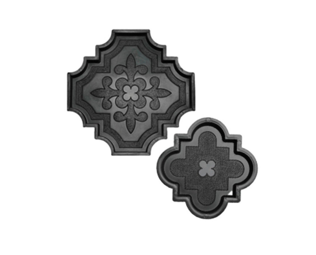 Clover SET 2, or 4, 6, 8, 10 or 12 Plastic Mold for Concrete Paving ...