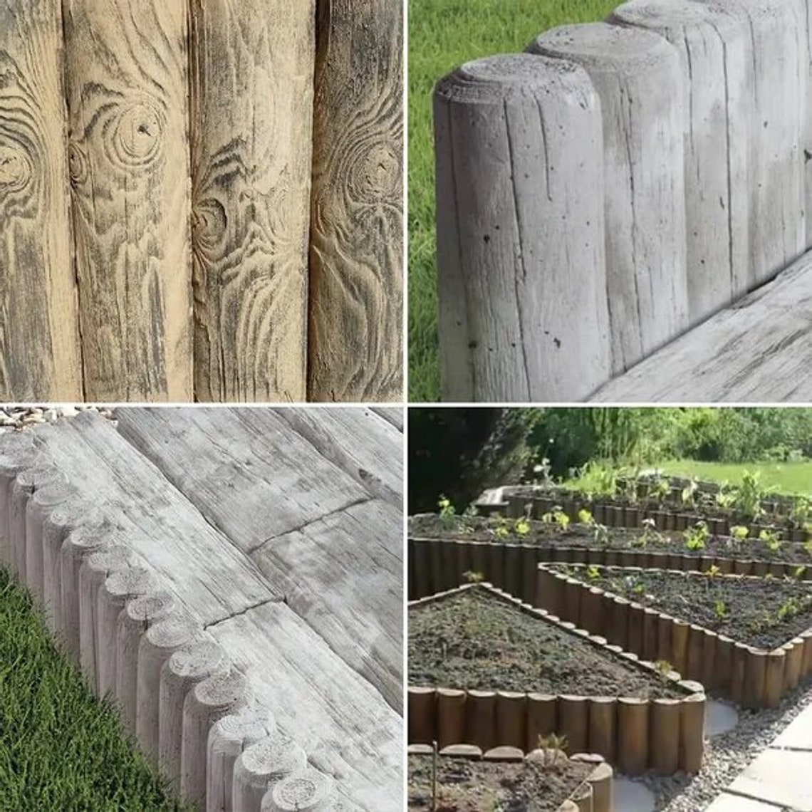 Mold Garden Lawn Edge DIY Garden Fence Concrete Cement Fencing, Plant ...