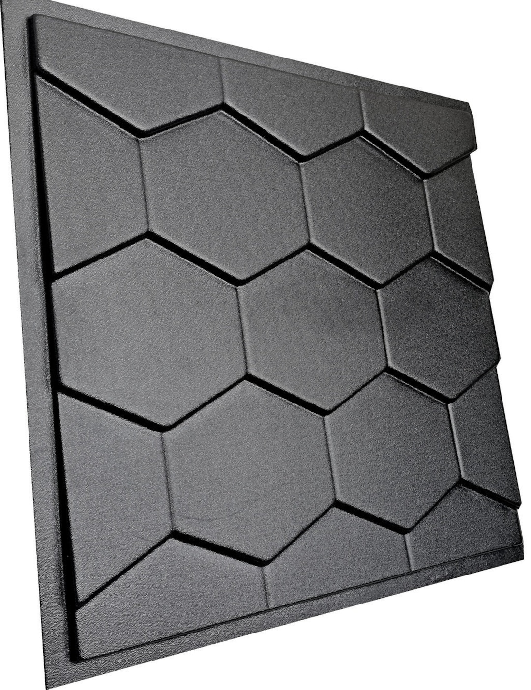 Black Mold 3d Wall Panel DIY, Plaster Gypsum Concrete Decorative Tile ...