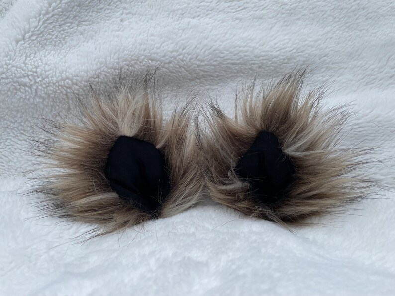CUSTOMIZABLE - RAVEARZ - Clip on Faux Fur Animal Ears, Clip on Hair ...