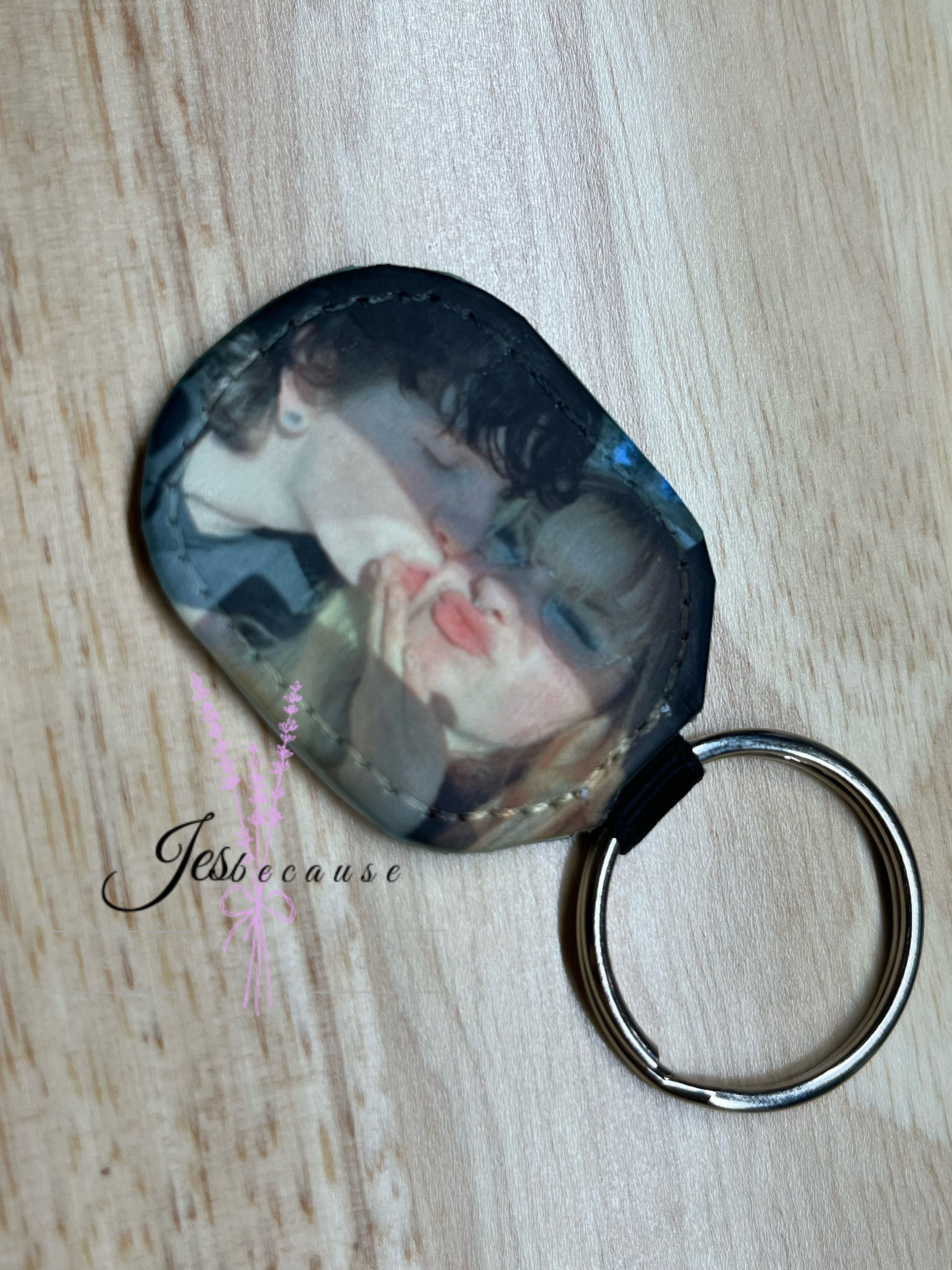 Personalized Custom Leather Photo Keychain, Picture Keychain, Photo ...