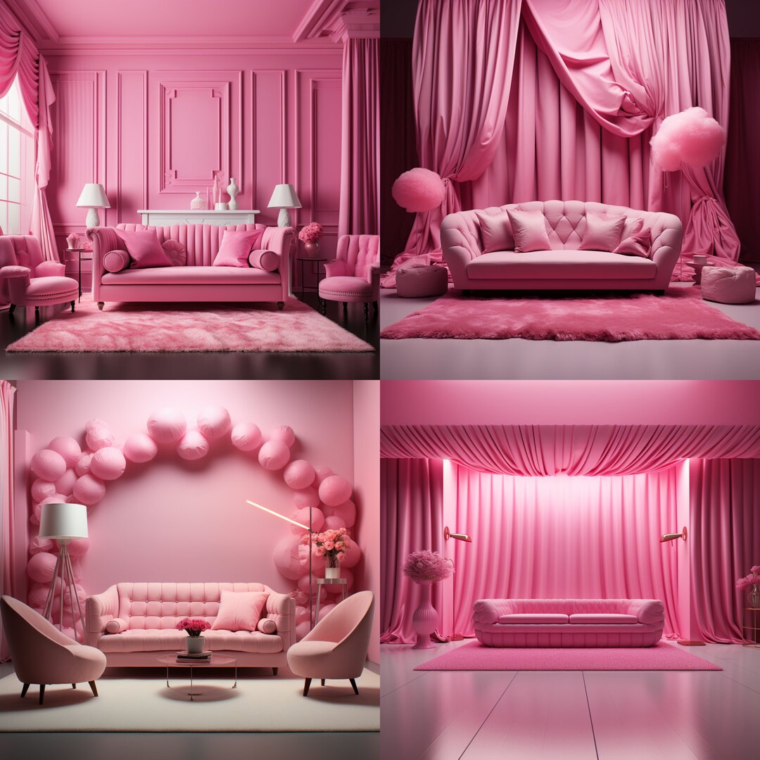 Vibrant Ai Generated Pink Backdrop Using Midjourney, Ai Prompts for ...