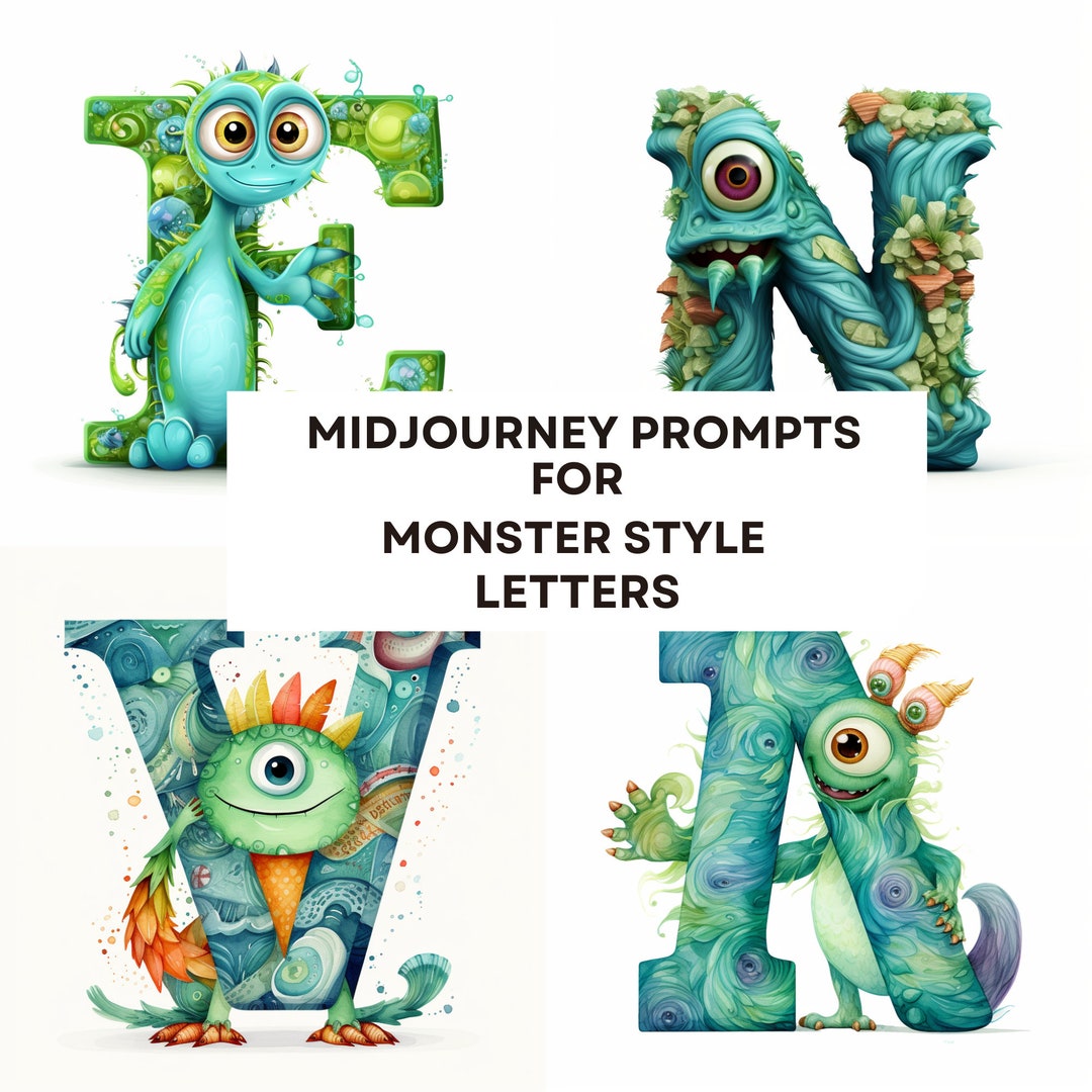 Unique AI Prompt for Monster Style Letters Add a Playful Twist to Your ...