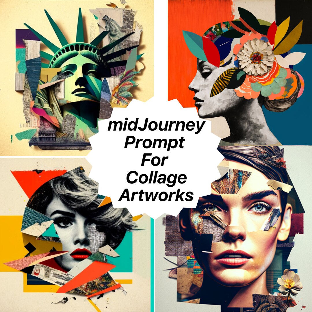 Midjorney Collage Art Prompt Midjourney Guide Learn Ai Art Ai Generated ...