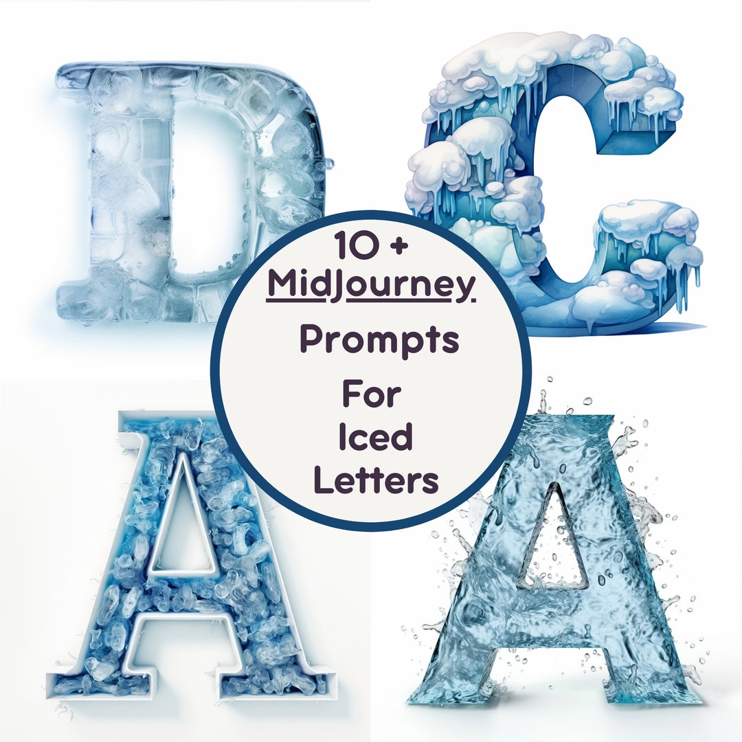 Midjourney Prompt for Iced Letters Kit: Inspiring Tool for Creative ...