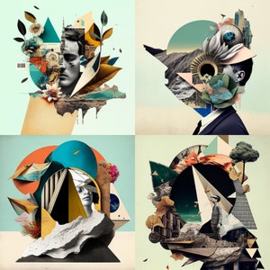 Midjorney Collage Art Prompt Midjourney Guide Learn Ai Art Ai Generated ...