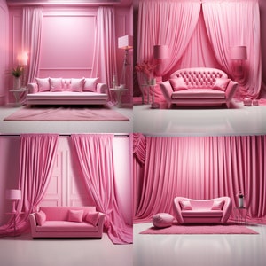 Vibrant Ai Generated Pink Backdrop Using Midjourney, Ai Prompts for ...