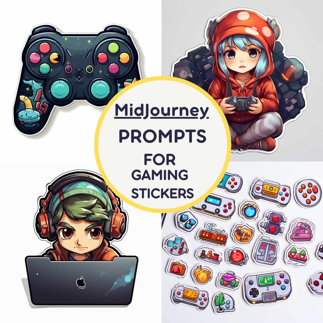 Get Creative With Midjourney Prompts for Gaming Stickers - Level up ...