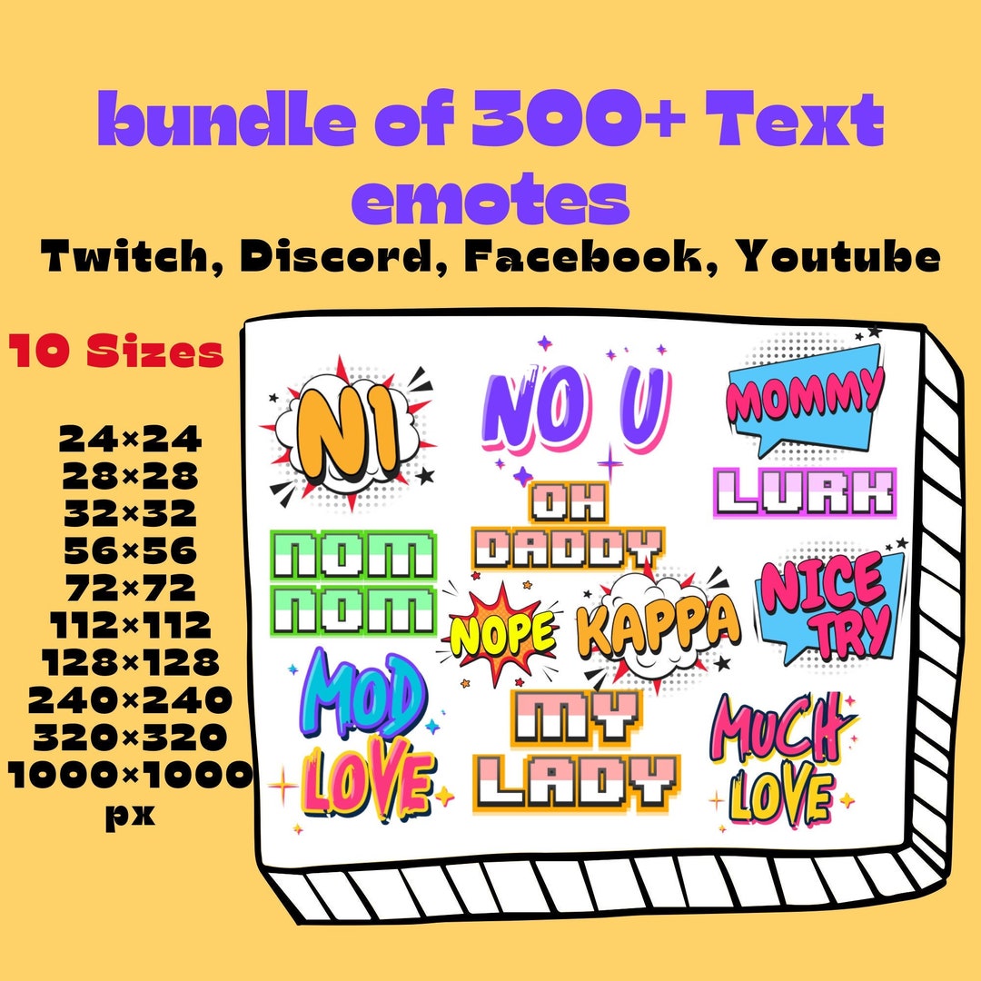 300 Twitch Emotes Bundle Twitch Emotes to Make Your Streams Better Best ...