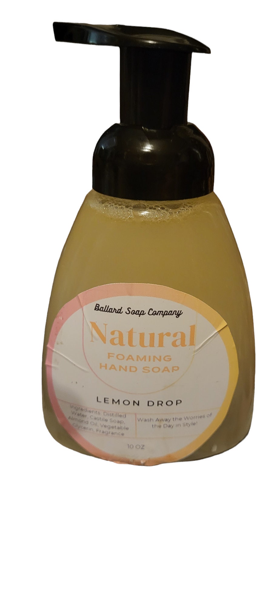 Lemon Drop Natural Foaming Hand Soap - Etsy