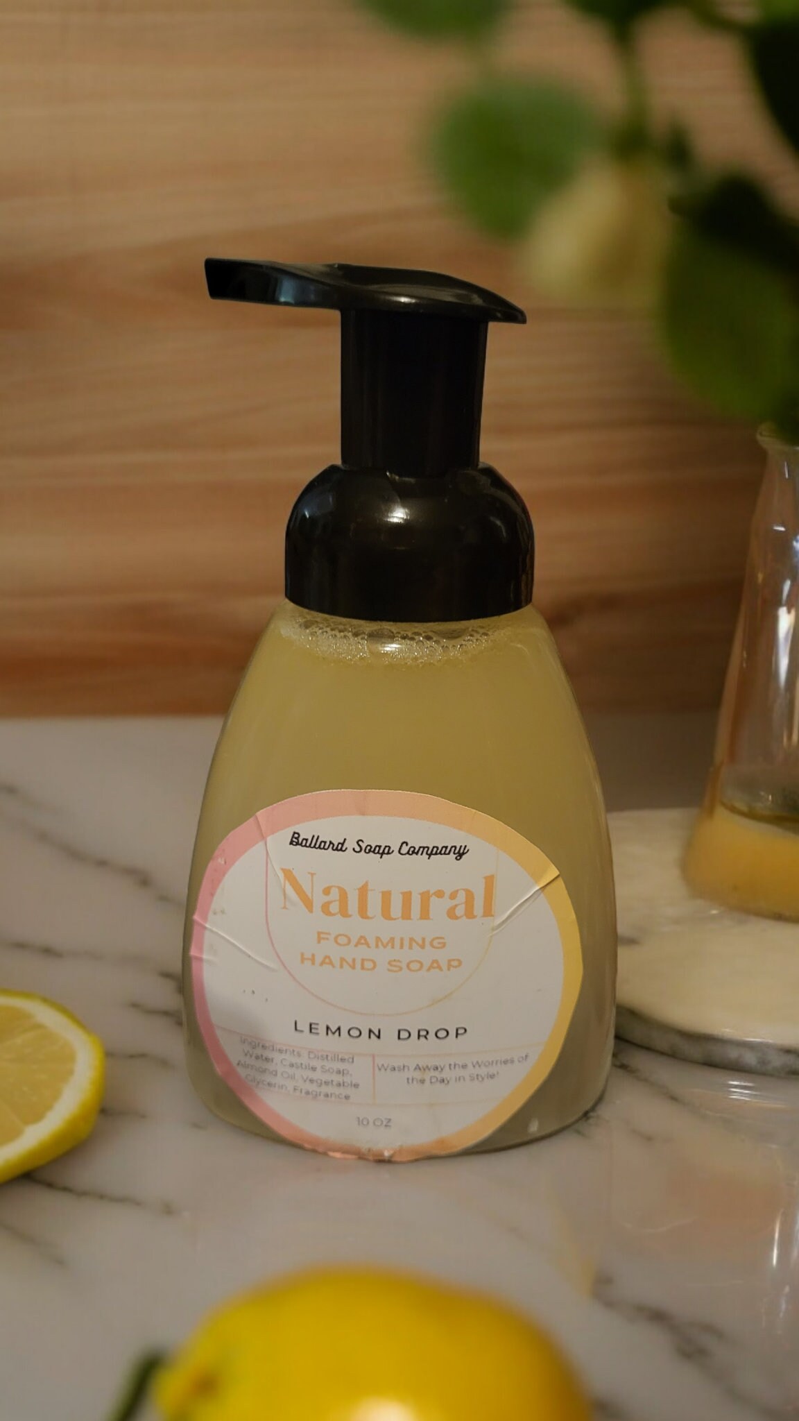Lemon Drop Natural Foaming Hand Soap - Etsy