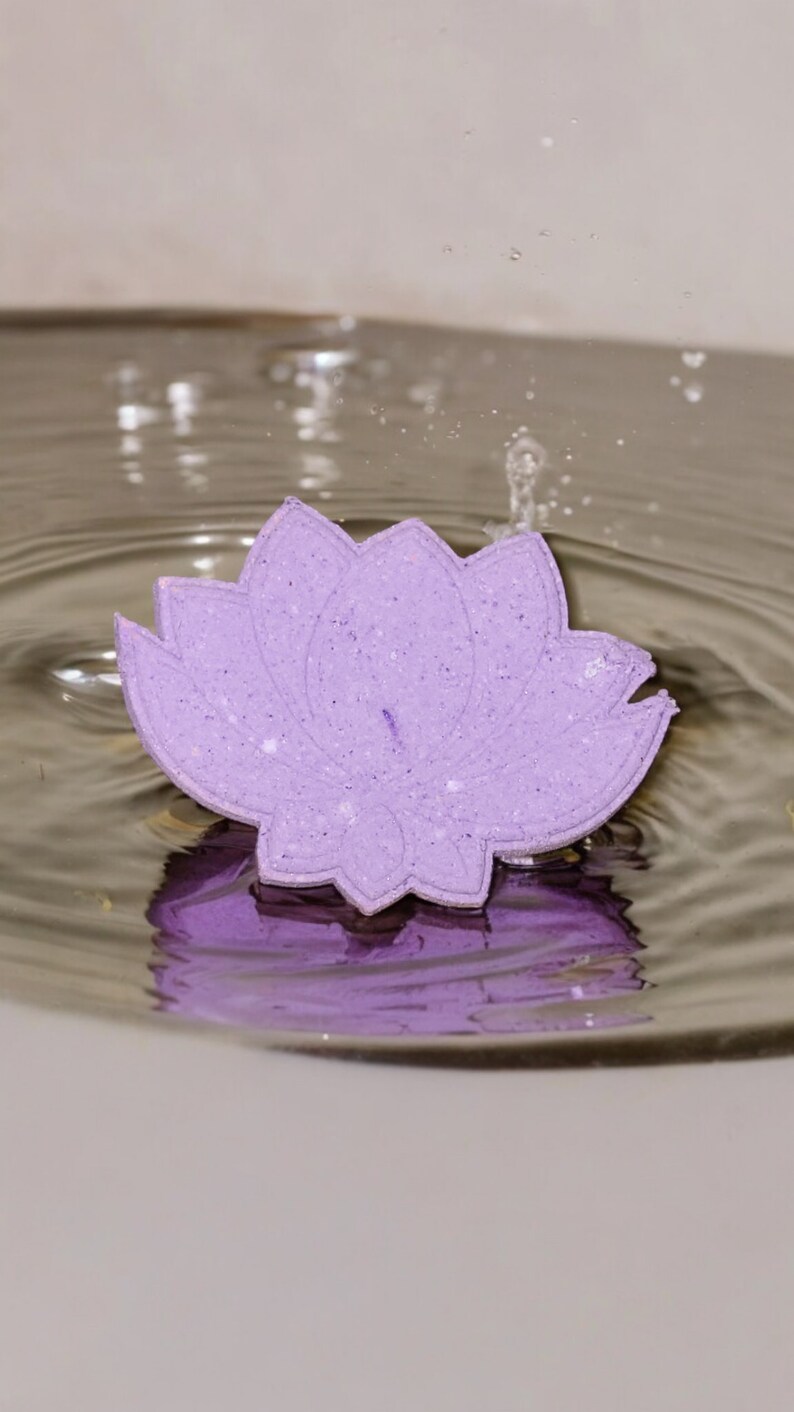 Lotus Bath Bomb in Grape Blow Pop - Etsy