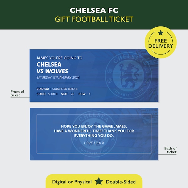 Chelsea Fc - Etsy UK