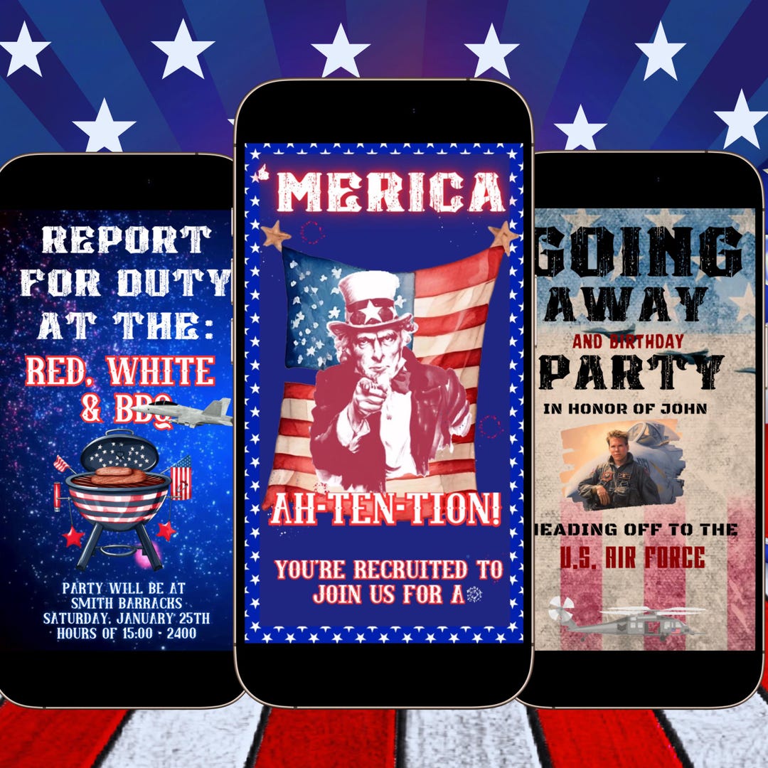 Military Video Invite, Deployment Evite, Military Graduation Party ...
