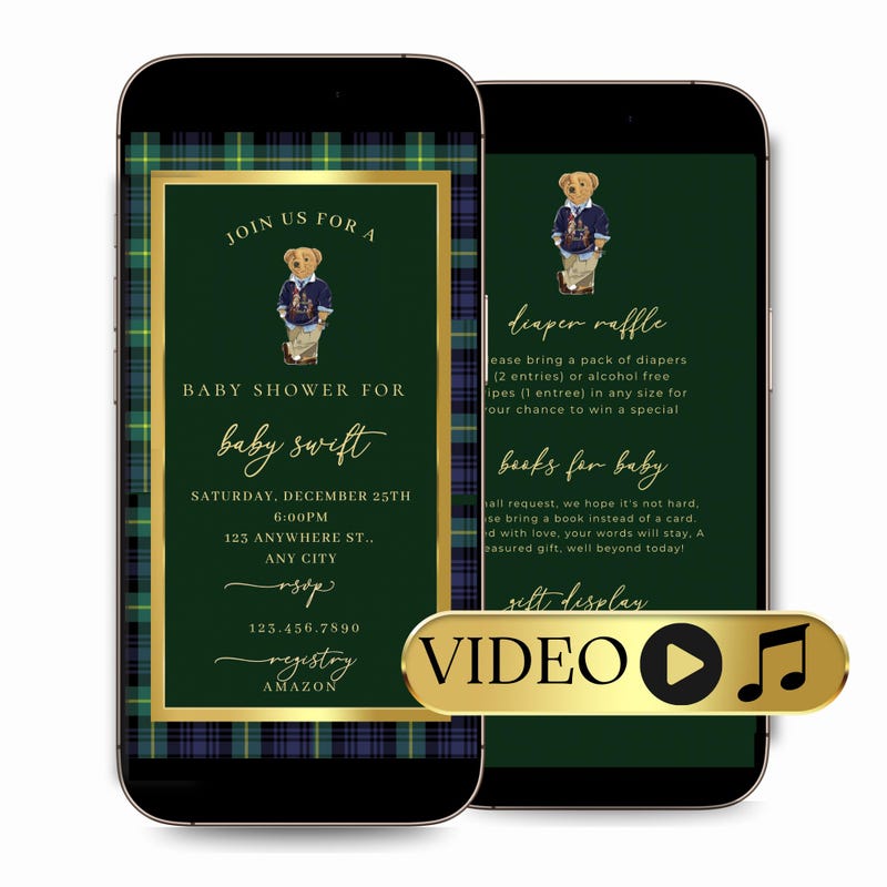 Polo Bear Themed Shower - Etsy UK