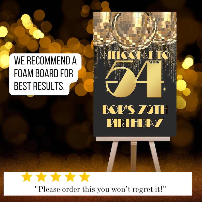 Studio 54 Disco Sign, Custom Printable Studio 54 Welcome Sign, Soul ...