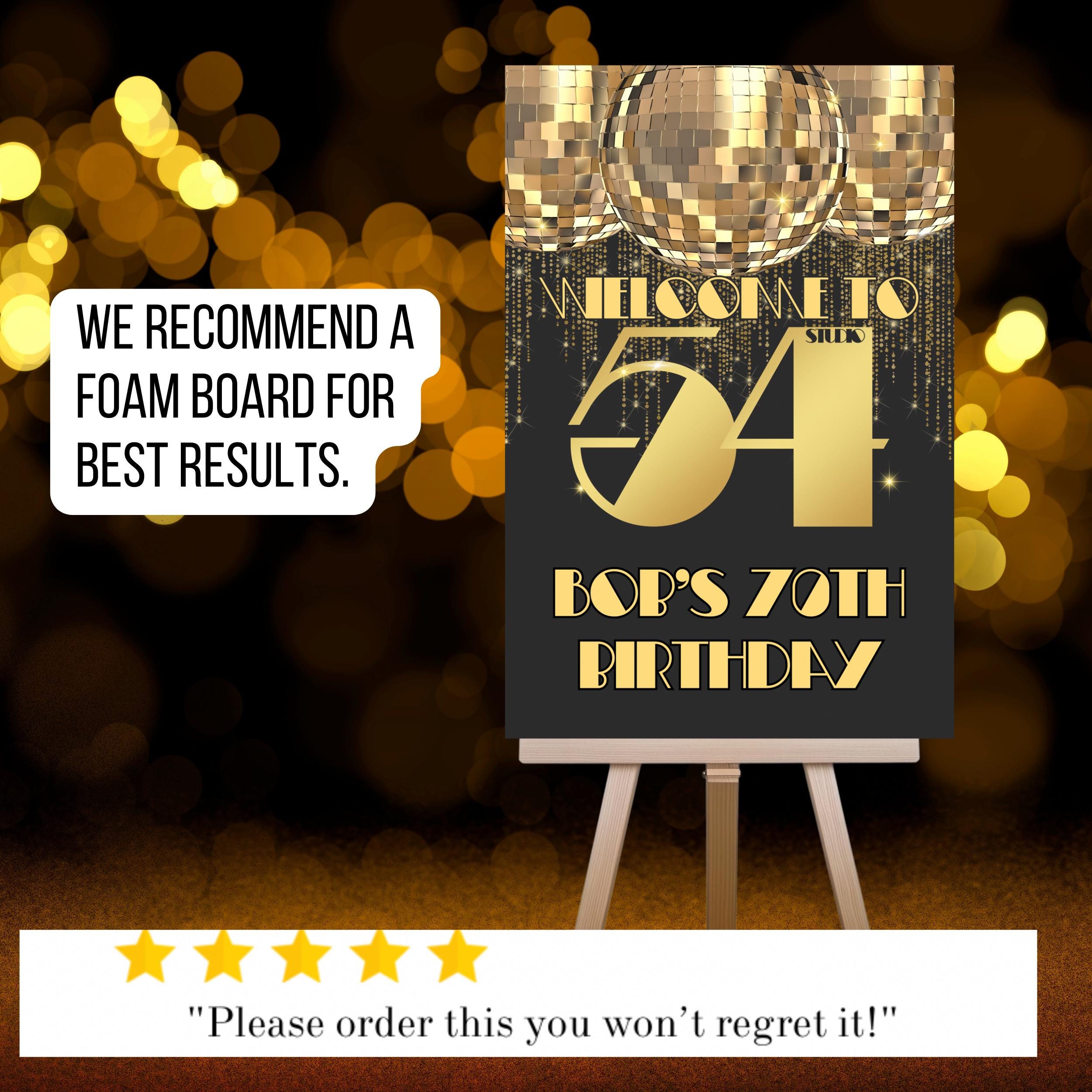 Studio 54 Disco Sign, Custom Printable Studio 54 Welcome Sign, Soul ...
