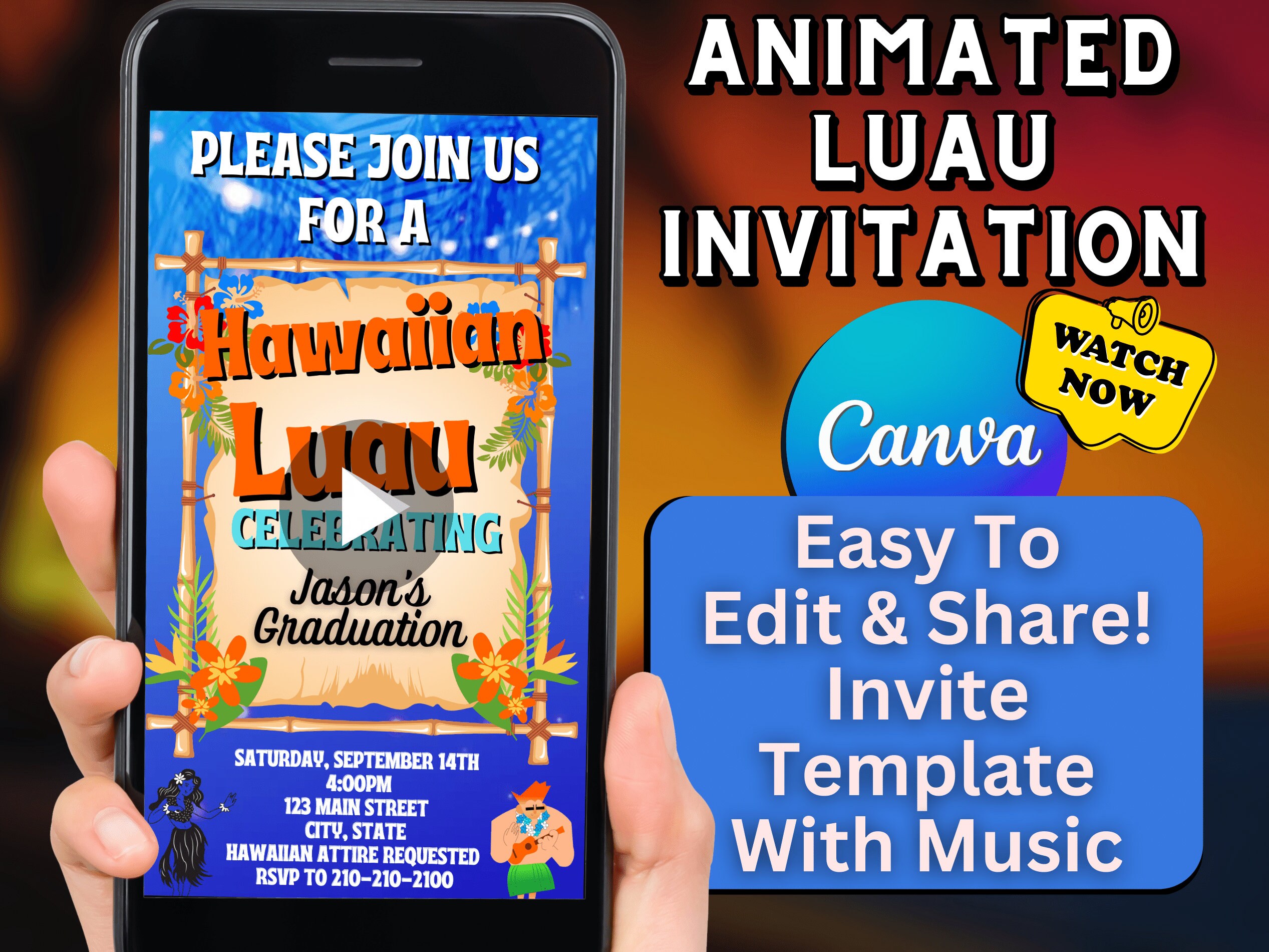 Luau Evite