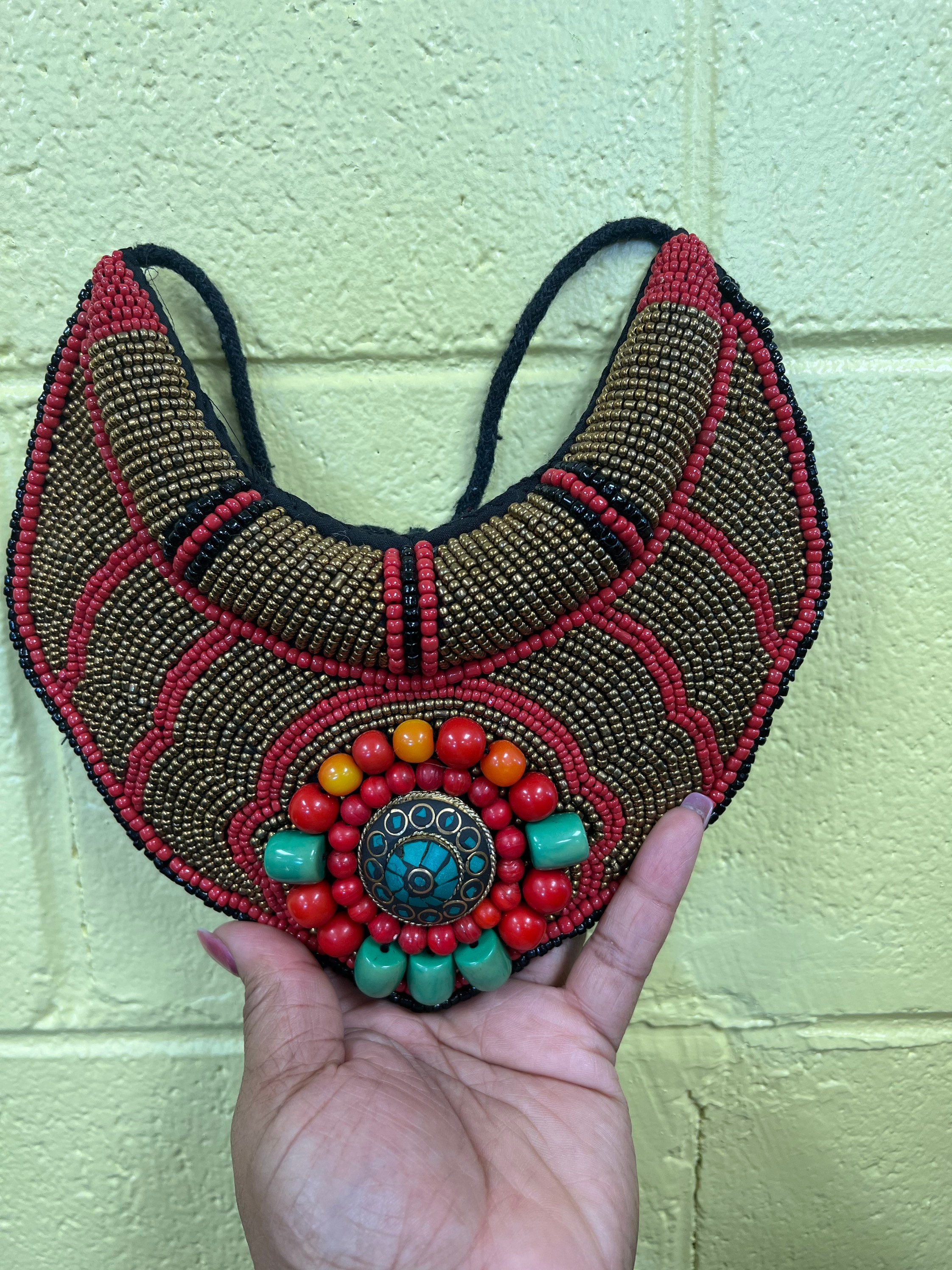 African Statement Piece With Matching Earrings and Bracelet, African ...