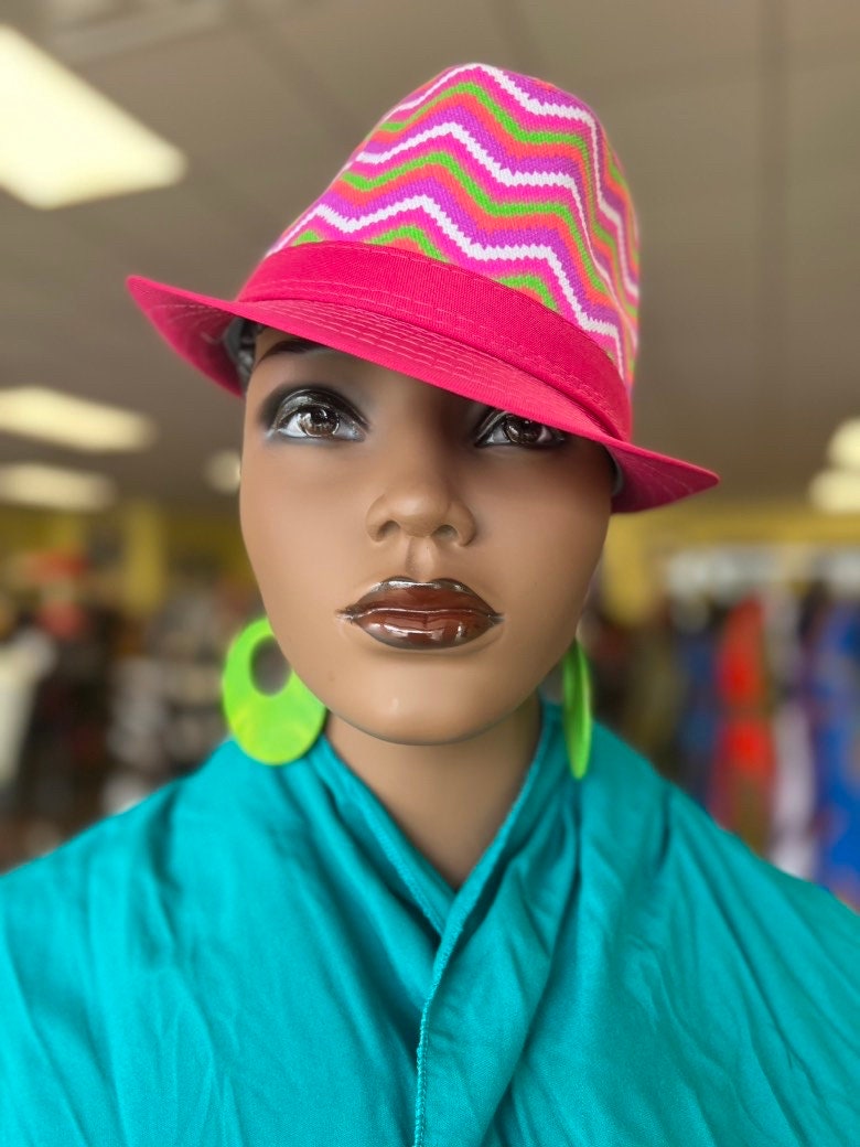 Colorful Fedoraunisex Color Fedorahatscolorful Hat Short - Etsy