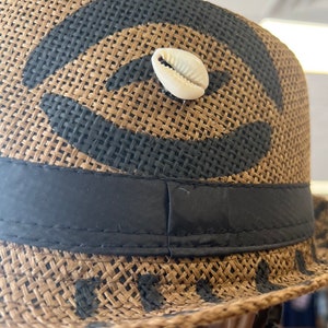 Brown and Black Cowrie Shell Fedora/men Fedora/ Women Fedora/ Unisex ...