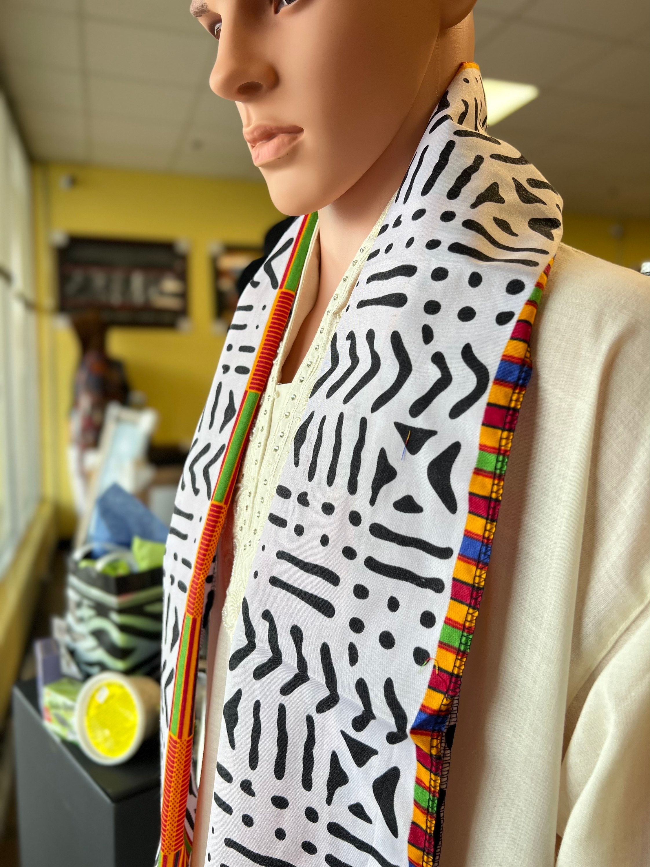Reversible African Men Scarf, African Clothing for Men, African ...
