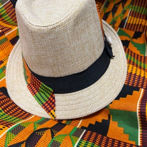 Kentecloth Fedora/unisex Fedora/men Fedora/women Fedora/afrocentric Art ...